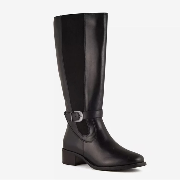 David Tate | Shoes | David Tate Antigua Black Leather Kneehigh ...